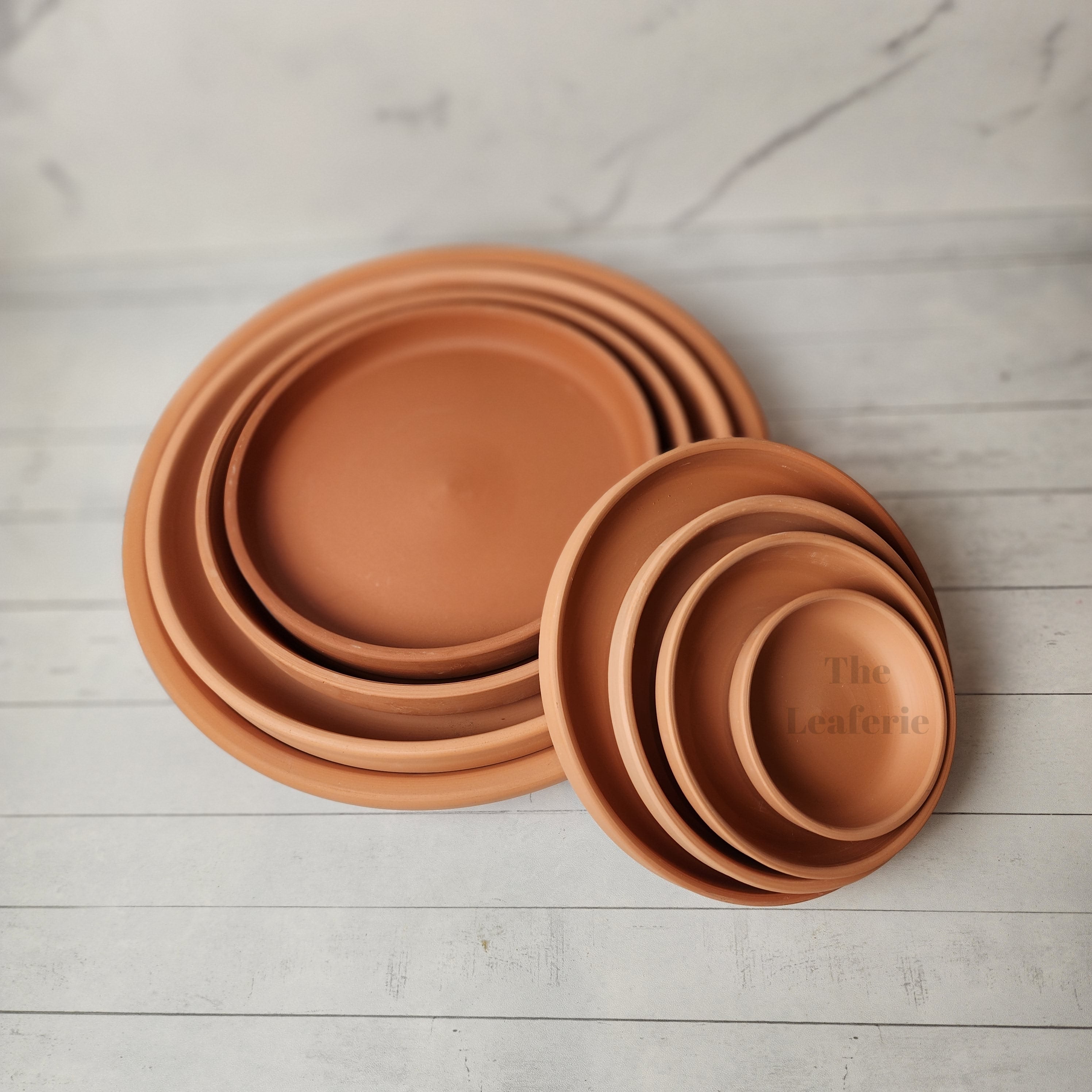 Terracotta Round Trays (8 Sizes) The Leaferie